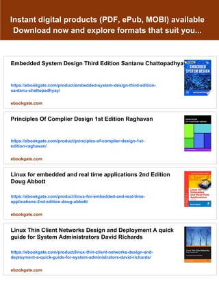 Embedded Linux system design and development 1st Edition P. Raghavan | PDF