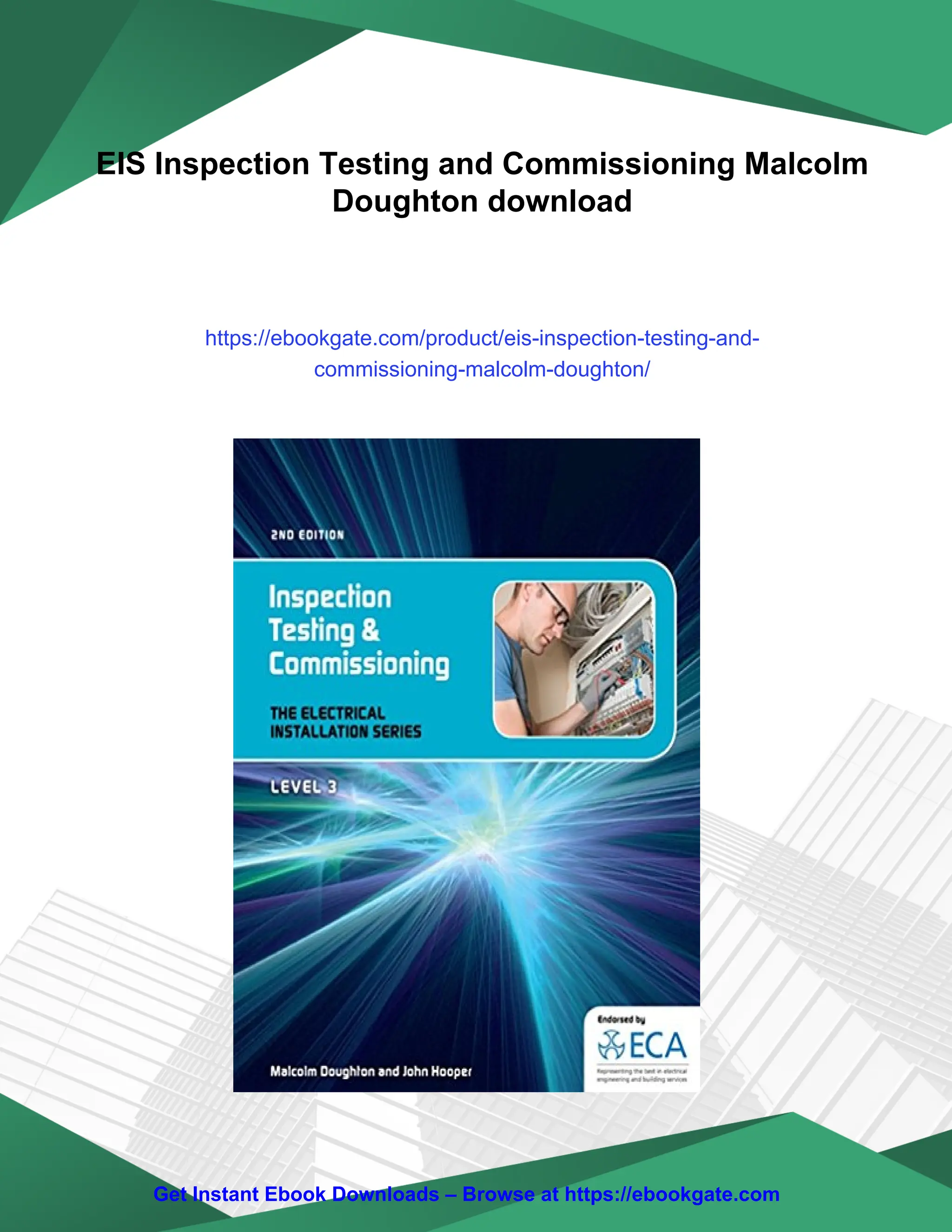 EIS Inspection Testing and Commissioning Malcolm Doughton | PDF