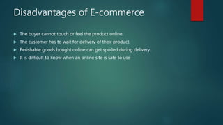 e commerce business models | PPTX