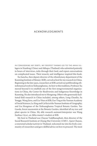 Border Landscapes The Politics Of Akha Land Use In China And Thailand ...