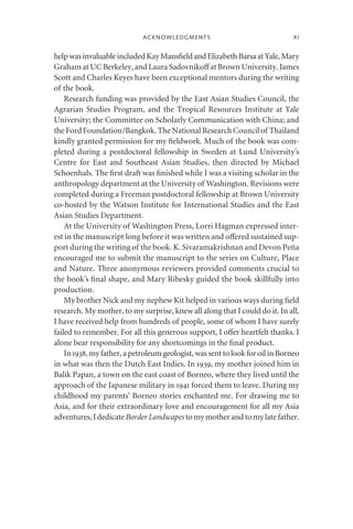 Border Landscapes The Politics Of Akha Land Use In China And Thailand ...