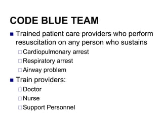 165483335-EN-RN-CODE-BLUE-pptx.pptx | First Aid | Injuries