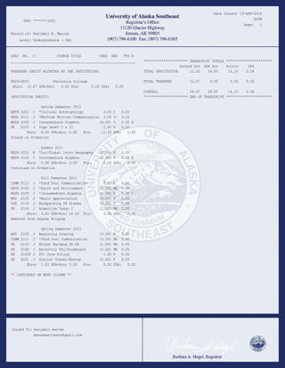College transcript | PDF