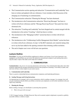 Leadership Theory Application and Skill Development 5th Edition Lussier ...