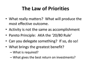 Twenty One Irrefuteable Laws of Leadership | PPTX