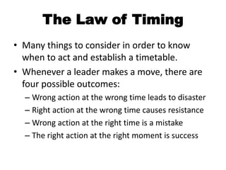 Twenty One Irrefuteable Laws of Leadership | PPTX