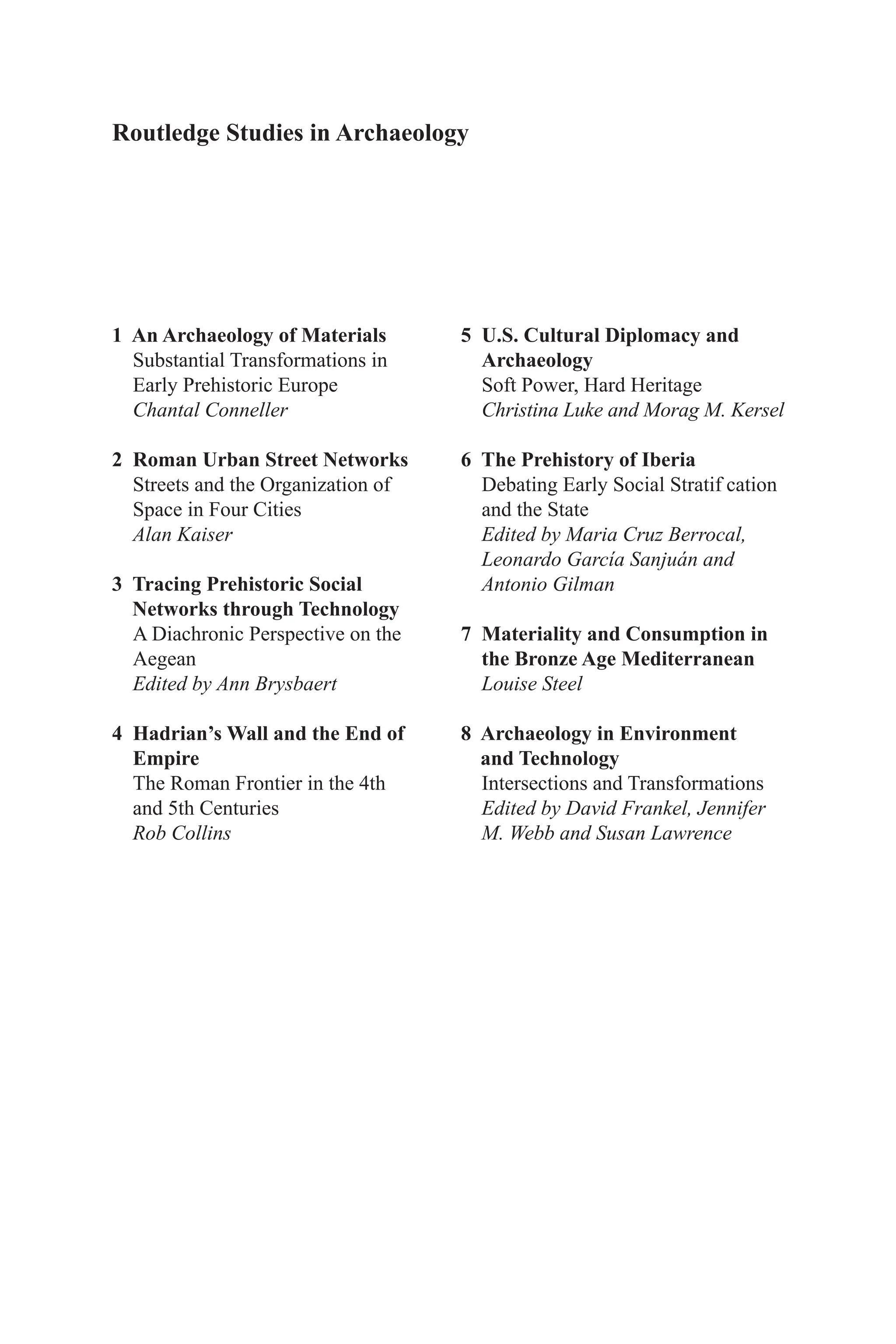 Archaeology In Environment And Technology Intersections And ...