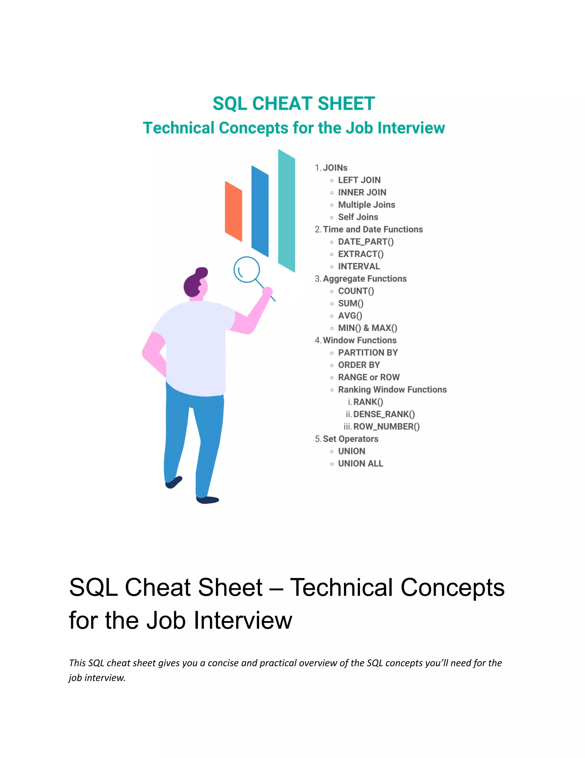 SQL CHEAT SHEET | PDF