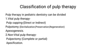pulp therapy of primary teeth | PDF