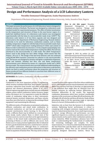 Design and Performance Analysis of a LCD Laboratory Lantern | PDF ...
