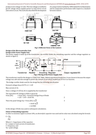 Design and Performance Analysis of a LCD Laboratory Lantern | PDF ...