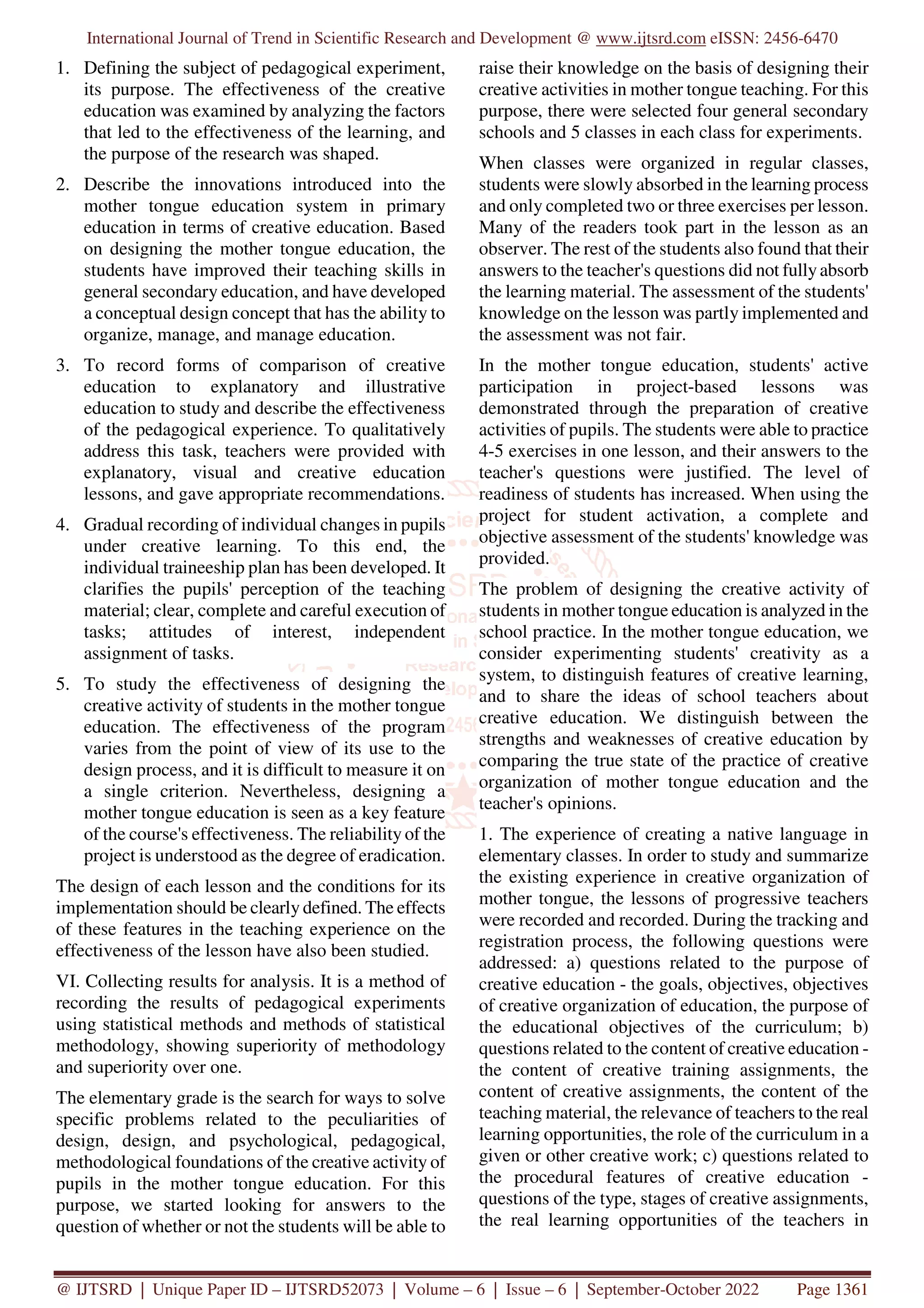 Effectiveness of Mother Tongue Teaching | PDF