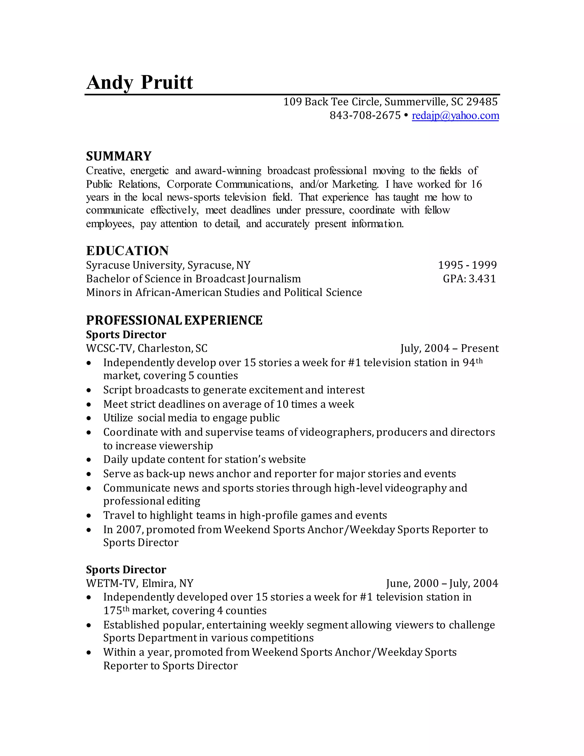 AndyPruitt_Resume | DOCX