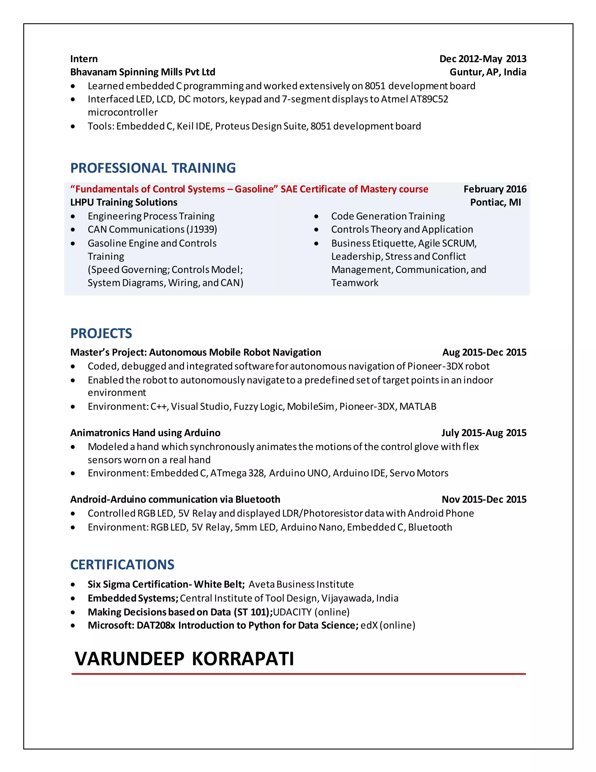 Varundeep_Korrapati_Resume_Updated | DOCX | Programming Languages | Computing
