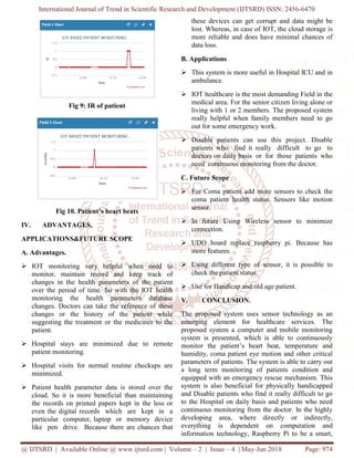 IoT Based Patient Monitoring | PDF