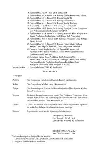 SK SPMI SMPN 42 Bulukumba | PDF