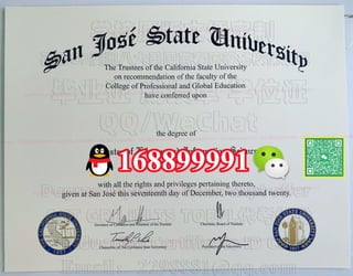 San Jose State University degree offer diploma Transcript | PDF