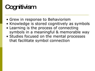 A Brief History of Learning Theory | PPT