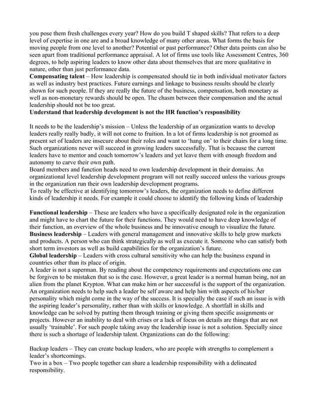 Leadership Paper | DOC