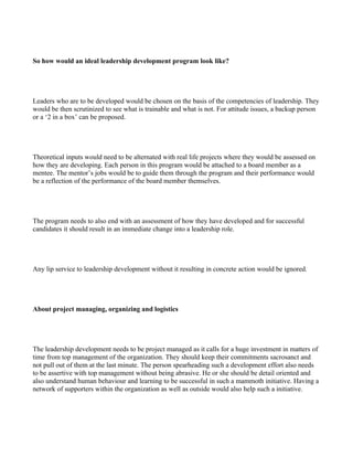Leadership Paper | DOC