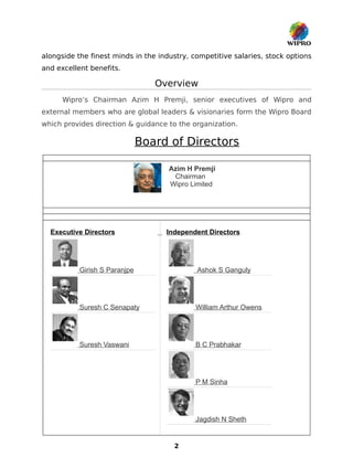 16606524 project-on-wipro | PDF