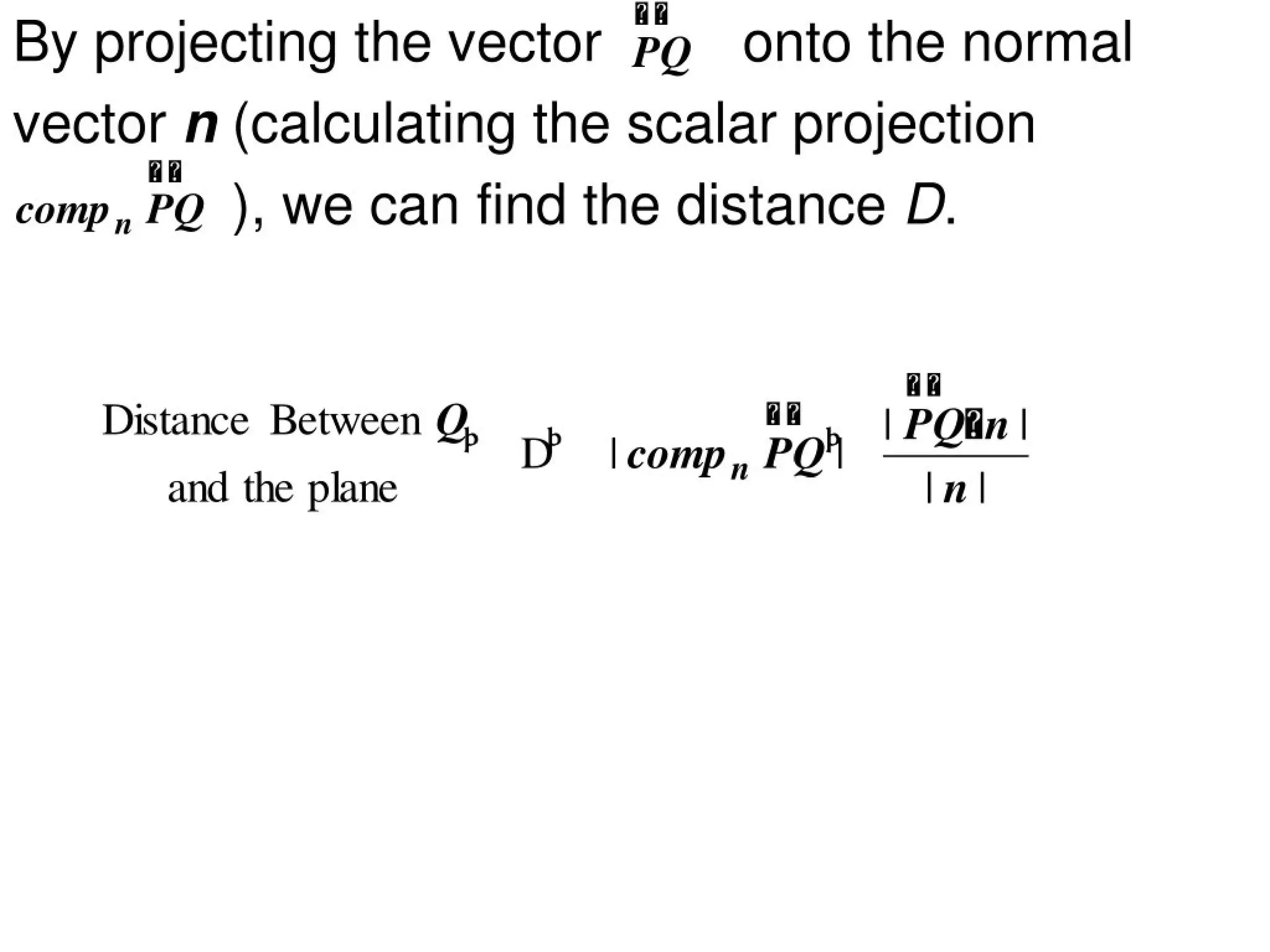 EQUATION OF LINE AND PLANE IN SPACE AND DISTANCE FORMULA | PDF
