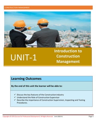 1661350983Unit 1 1050-V1 Introduction to Construction Management (1 ...