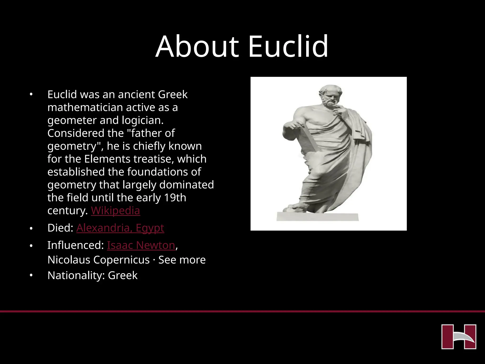 exterior theorm Euclid was an ancient Greek mathematician | PPT