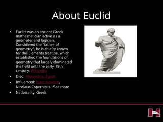 exterior theorm Euclid was an ancient Greek mathematician | PPT