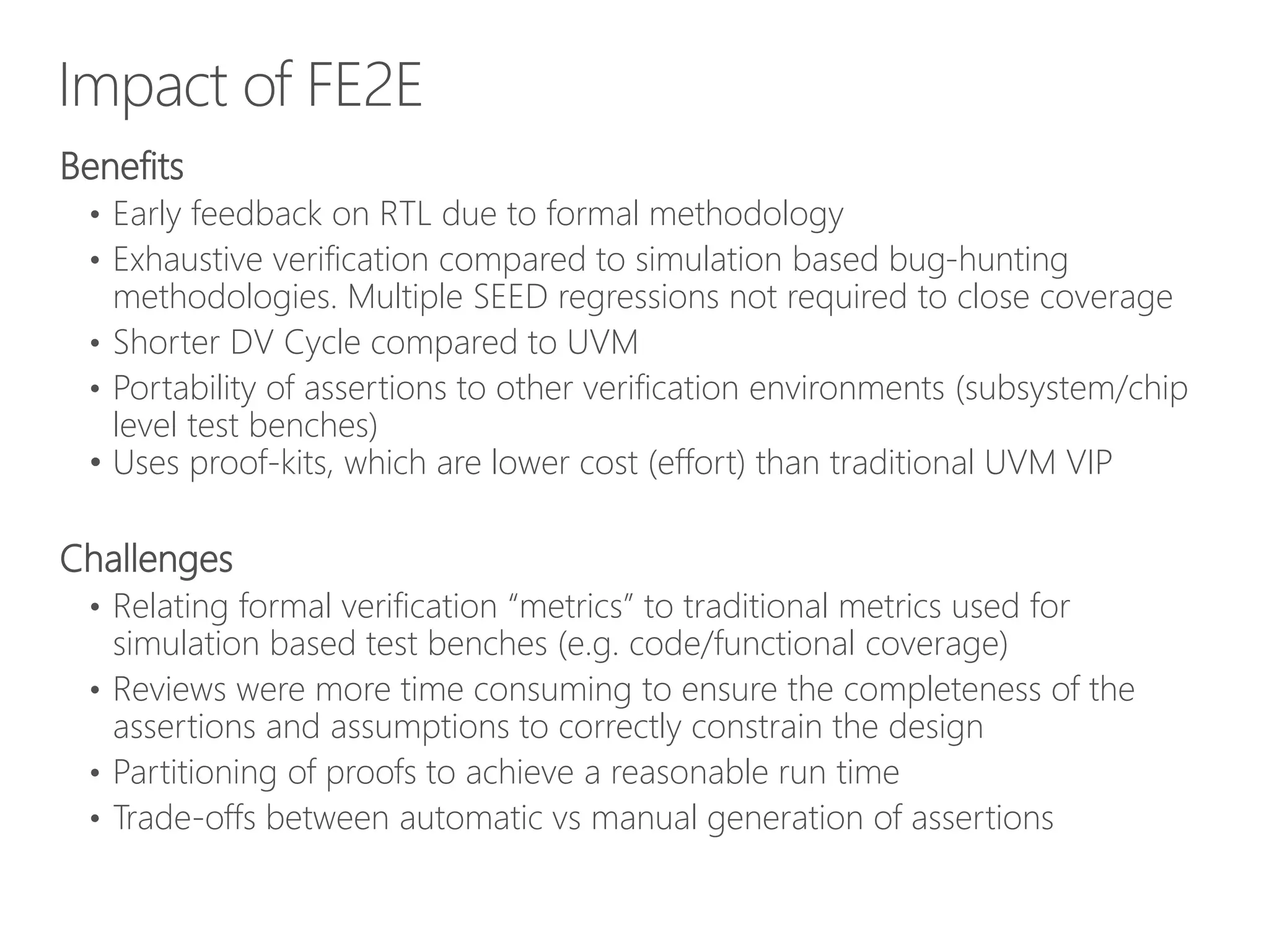 Case Study of End to End Formal Verification Methodology | PPTX