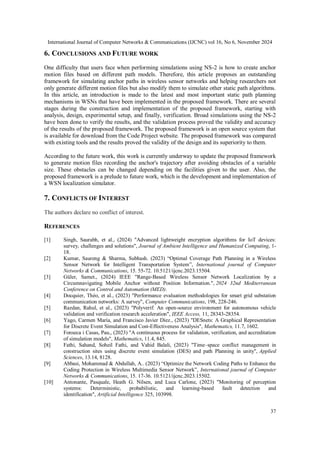 Outstanding Framework for Simulating and Generating Anchor Trajectory in Wireless Sensor ...