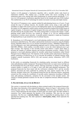 Outstanding Framework for Simulating and Generating Anchor Trajectory in Wireless Sensor ...