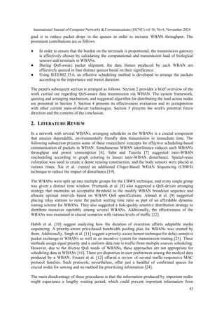 Prioritized Scheduling Routing Protocol for Minimizing Packet Drop in Wireless Body Area Network ...