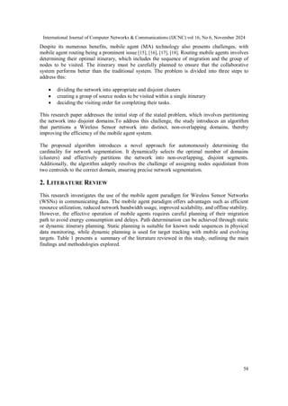 Fuzzy-based Clustering of Wireless Sensor Networks for Multiple Mobile Agent Itinerary Planning ...