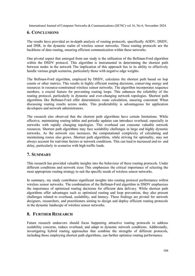 Routing Performances In Wireless Sensor Networks Determining Shortest