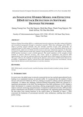 An Innovative Hybrid Model for Effective DDOS Attack Detection in ...