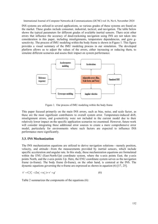 Modeling Low-cost Inertial Navigation Systems and their Errors | PDF