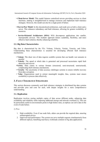Exploring Fault Tolerance Strategies in Big Data Infrastructures and ...