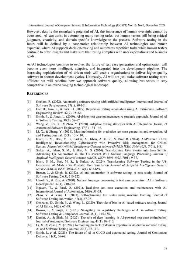 Ai Driven Test Case Optimization Enhancing Efficiency In Software Testing Life Cycle Pdf