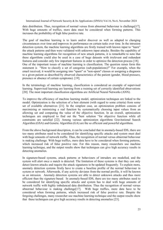 IMPROVING INTRUSION DETECTION SYSTEM USING THE COMBINATION OF NEURAL NETWORK AND GENETIC ...