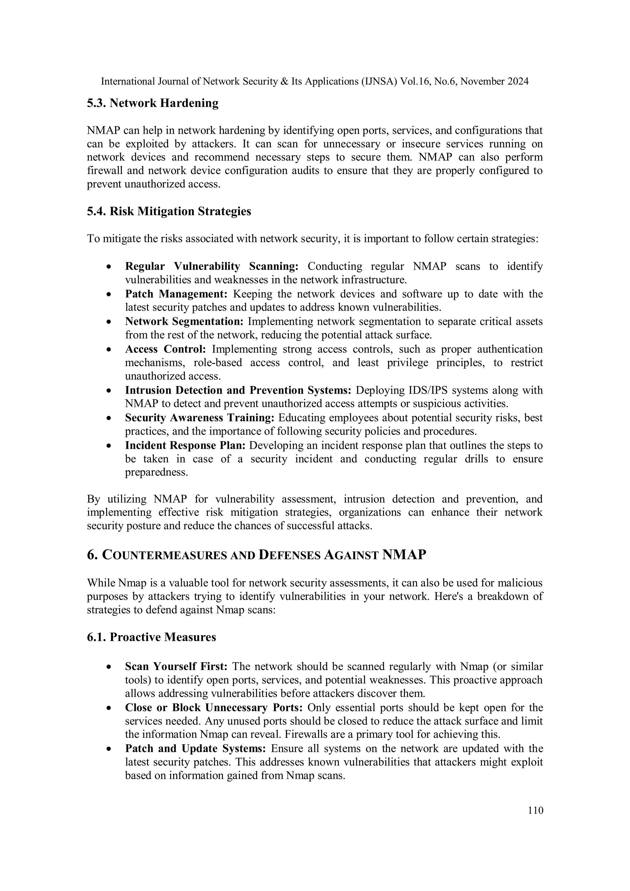 A COMPREHENSIVE ANALYSIS OF NETWORK SCANNING AND SECURITY ASSESSMENT ...