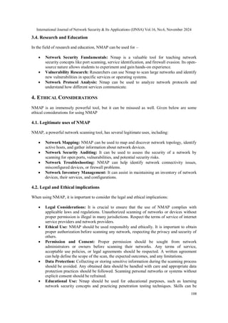 A COMPREHENSIVE ANALYSIS OF NETWORK SCANNING AND SECURITY ASSESSMENT TOOL | PDF