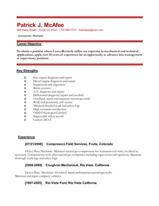 Patrick Jresume update | PDF