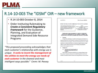 PLMA IDSM and Smart Grid - Martinez 2015 rev 3 | PPT