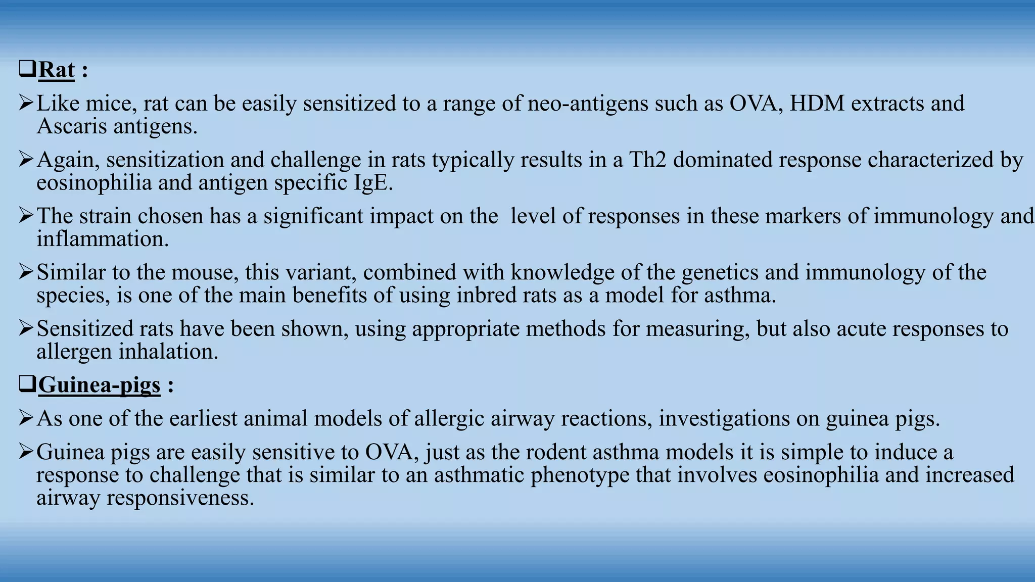 Animal model of Anti-asthmatic drug | PPTX