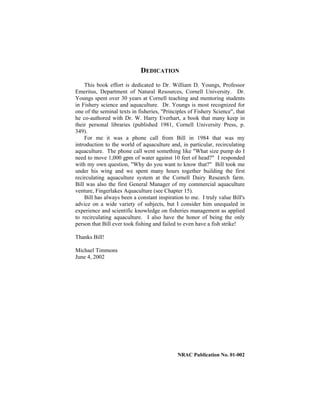 Recirculating Aquaculture Systems 2nd Michael Ben Timmons | PDF