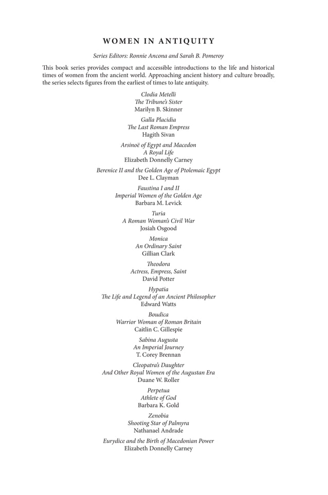 Sosipatra Of Pergamum Philosopher And Oracle Women In Antiquity Heidi ...