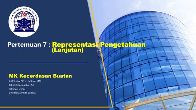 representasi pengetahuan | PPT