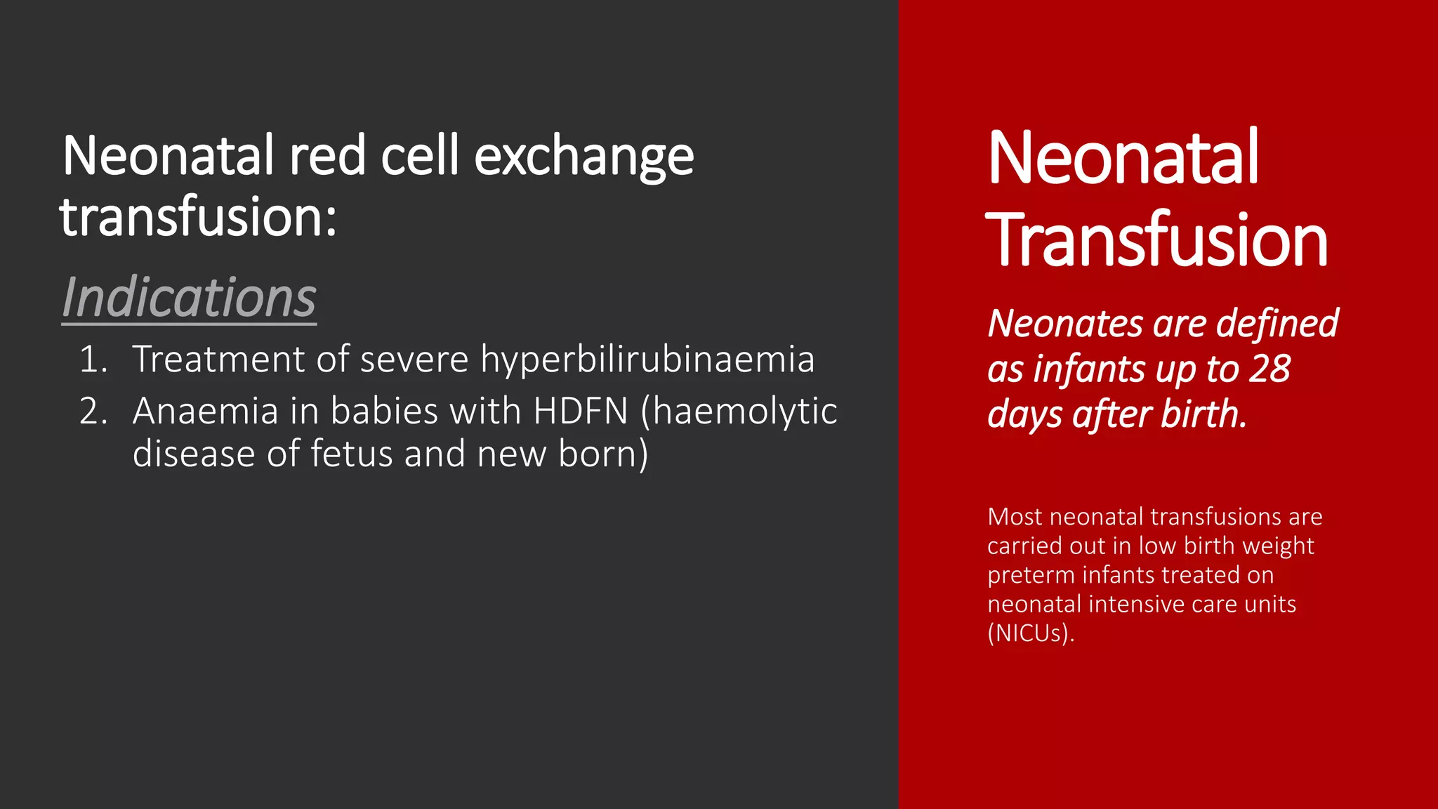 Neonatal transfusion | PPTX