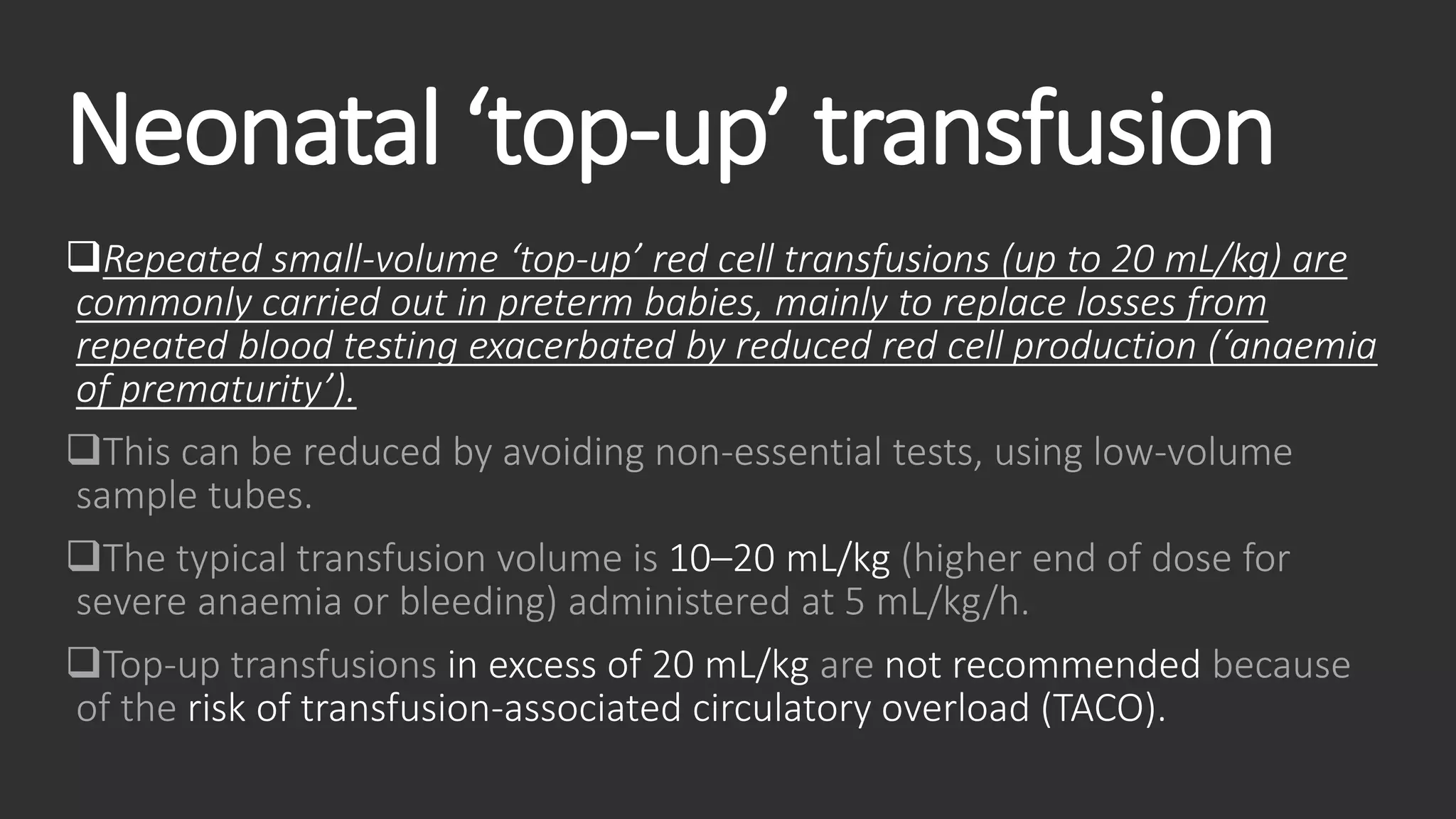 Neonatal transfusion | PPTX